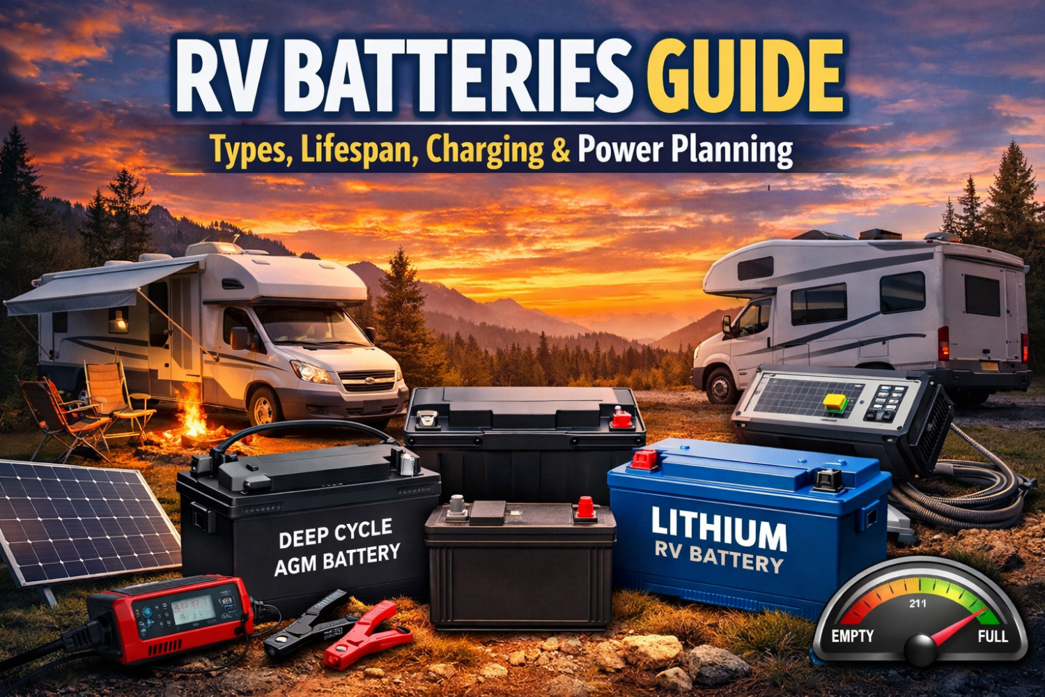 RV Batteries Guide: Types, Lifespan, Charging & Power Planning ...